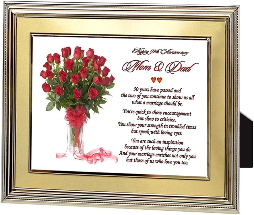 Mom And Dad 50th Anniversary Gift Parents Golden Anniversary Poem In Mom And Dad 50th Anniversary Gift Parents Golden Anniversary Poem In