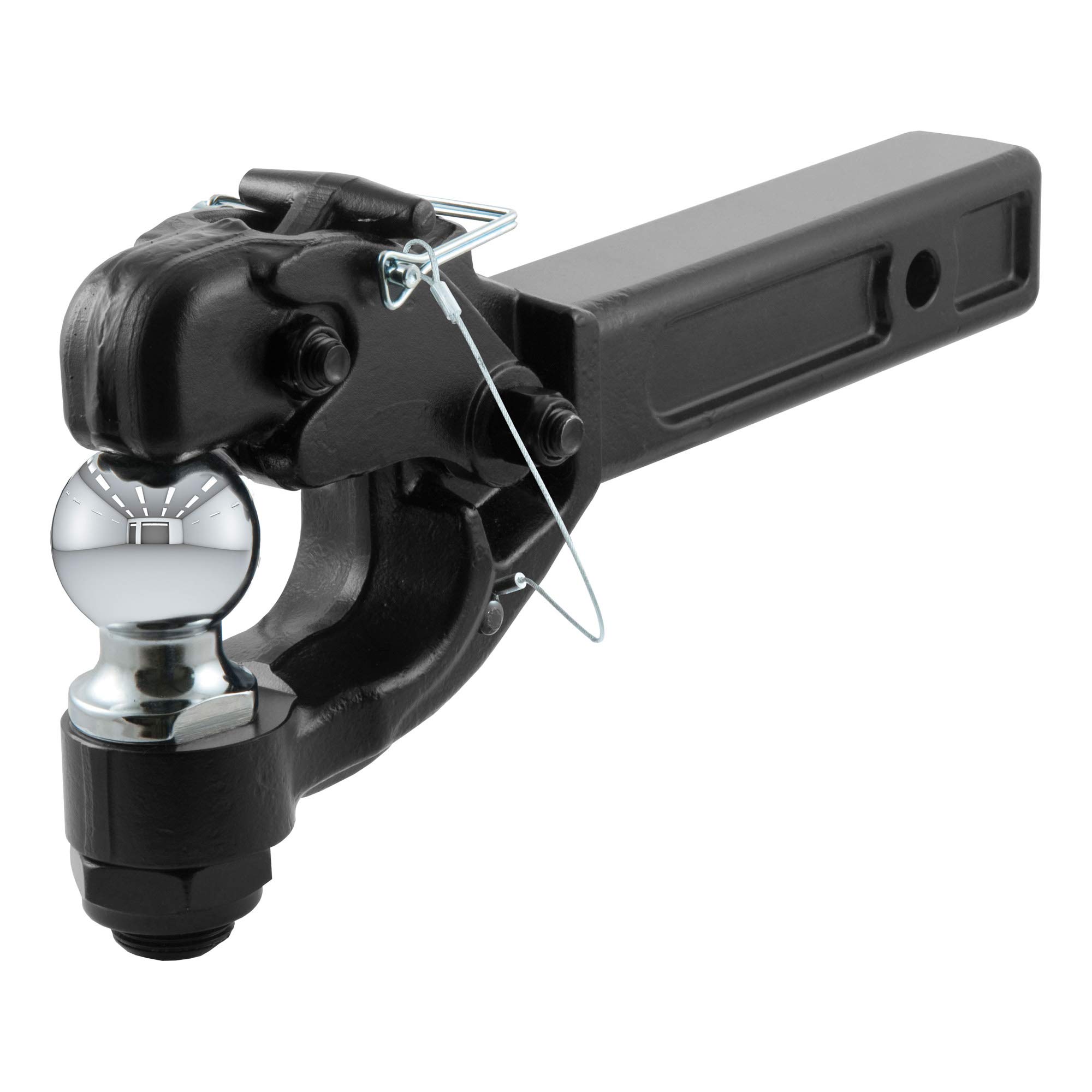 CURT 48007 Pintle Hitch With 2 Inch Trailer Ball Fits 2 Inch Receiver curt-48007-pintle-hitch-with-2-inch-trailer-ball-fits-2-inch-receiver