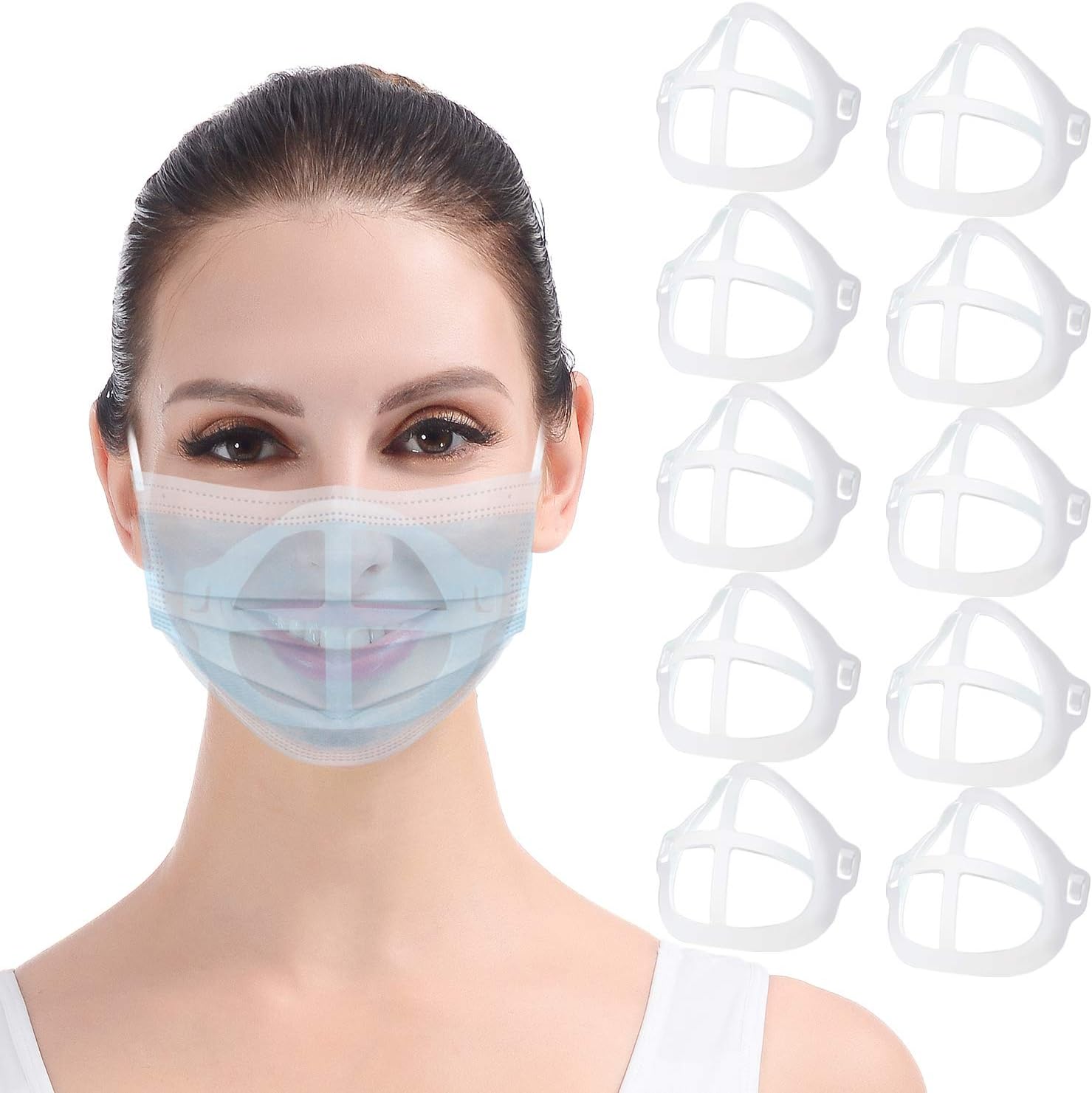 Support 3D pour Masque Facial 10PCS Cadre de Support intérieur pour ...
