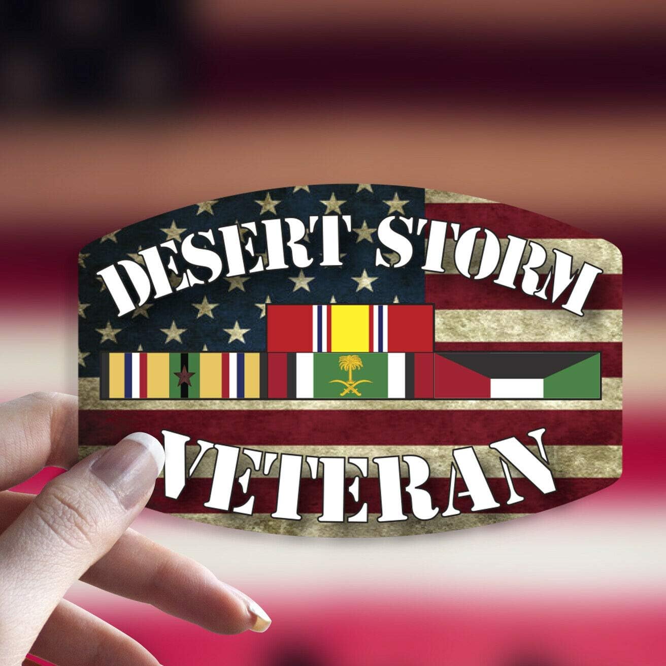 Amazon.com: Sticker Desert Storm Veteran Decal United States Army ...