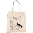Amazon.com: ALGET Women Tote Bag Cute Kitty Cat Balls Design, Handmade ...