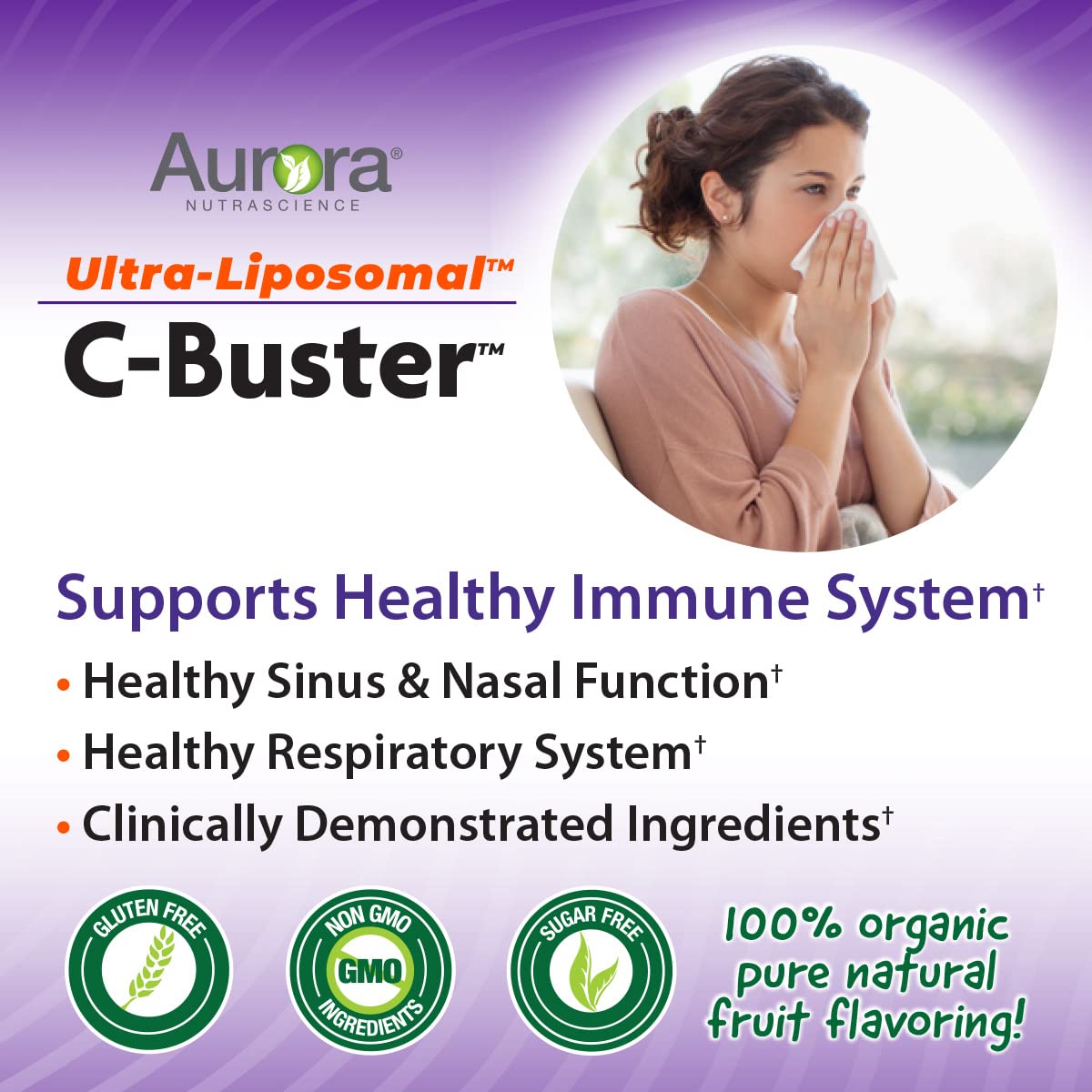 Mua Aurora Nutrascience Ultra Liposomal C-Buster Immune System Support, Vitamin C, Vitamin D ...