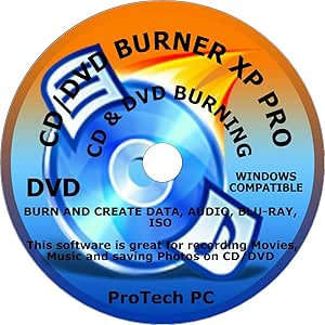 Amazon.com: PRO CD/DVD BURNER XP BURNING DVD TOOL. BURN AND CREATE DATA ...