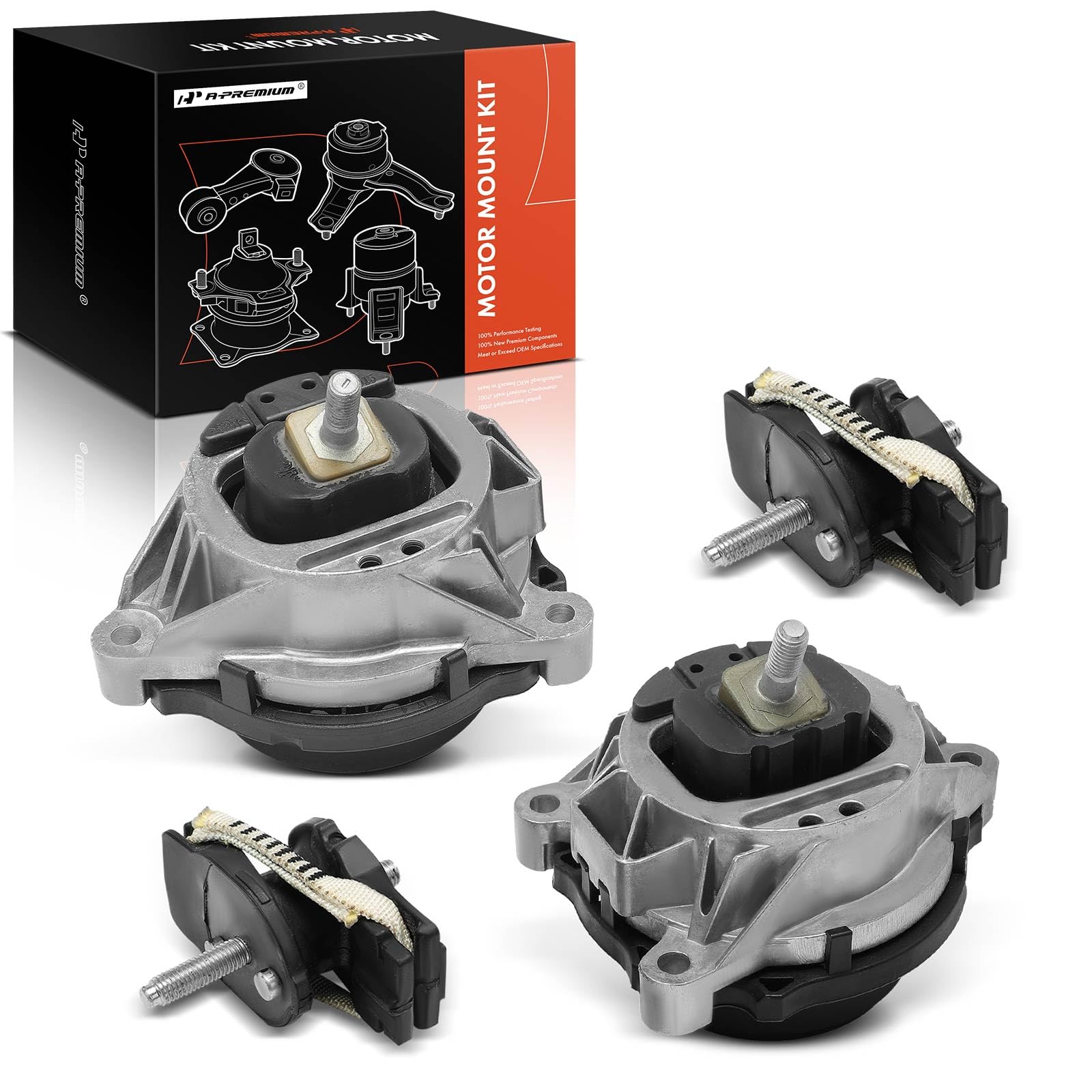 A-Premium 4PCS Front Engine Motor Mount Transmission Mount Set ...