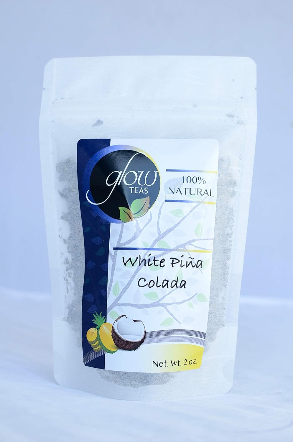 Amazon.com : Glow Teas 100% Organic White Loose Leaf Tea With Pineapple ...