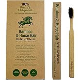 Amazon.com : Gaia Guy Natural Bristle Bamboo Toothbrush (NO Nylon ...
