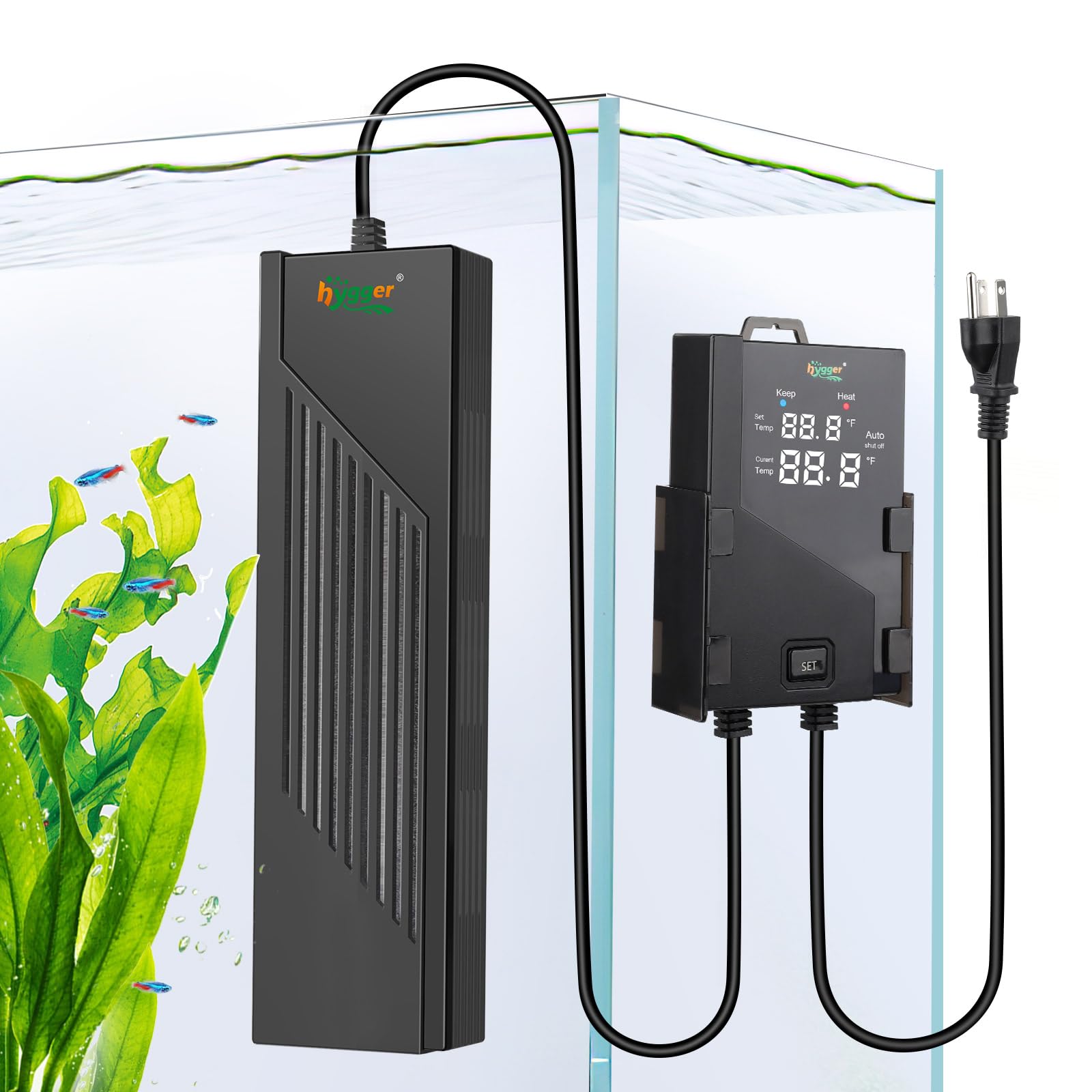 hygger Aquarium Heater with Intelligent Temperature Controller, 800W ...