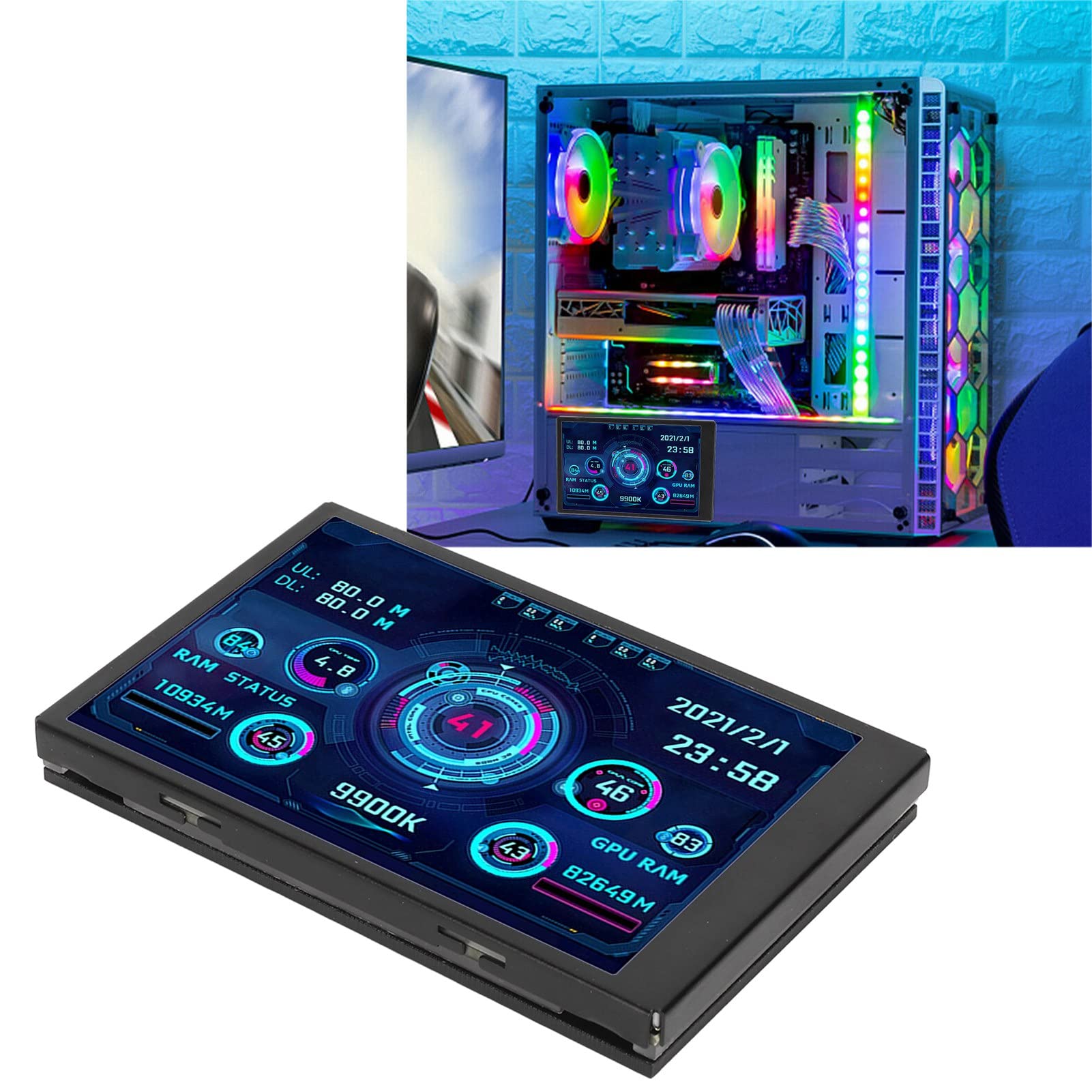 Mua 3.5 Inch USB Mini Screen AIDA64 PC CPU RAM HDD Data Monitor, PC ...