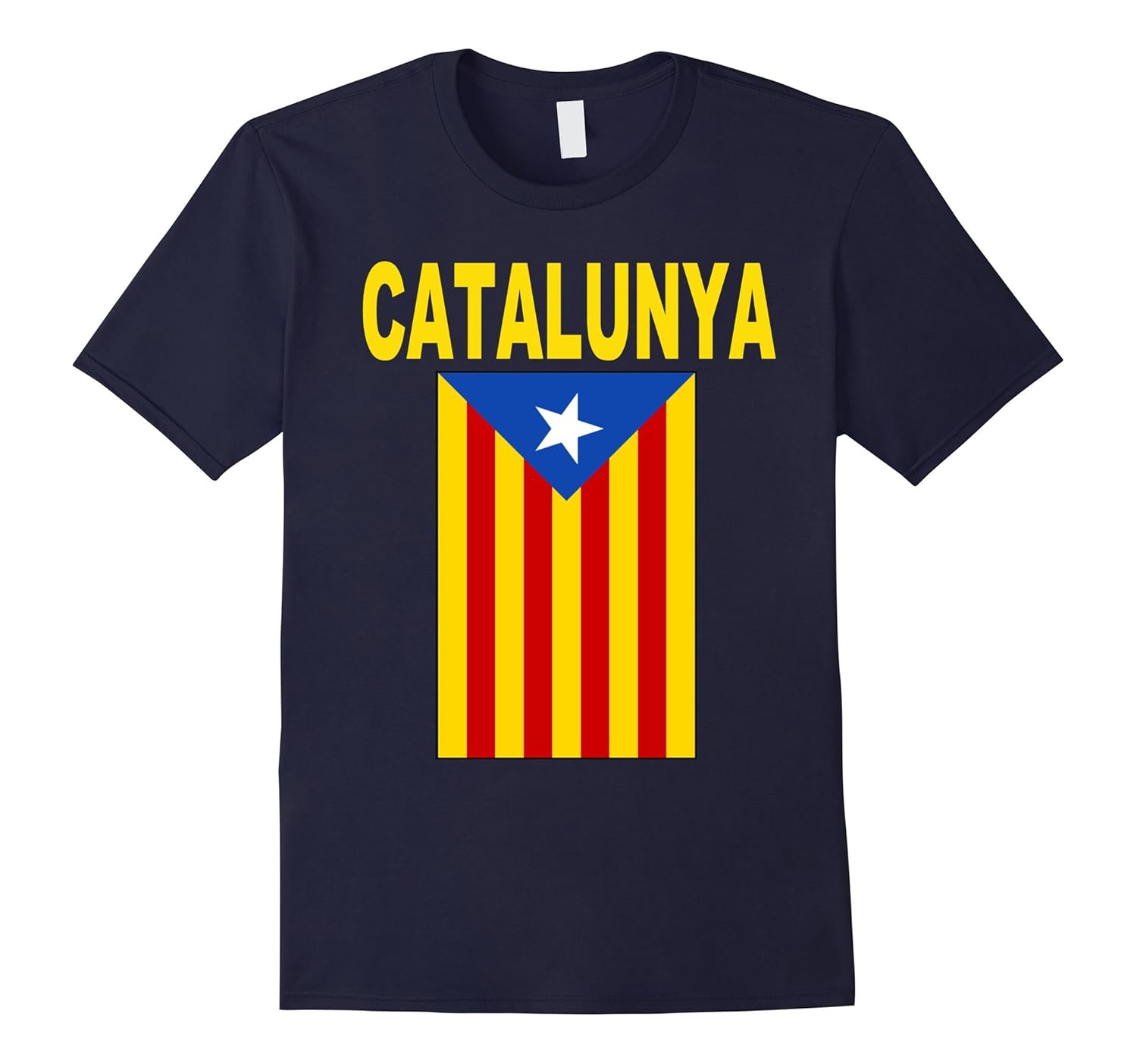 Flag Catalonia T-Shirt Catalunya Catalan Unisex Top Tee-T-Shirt – Managatee