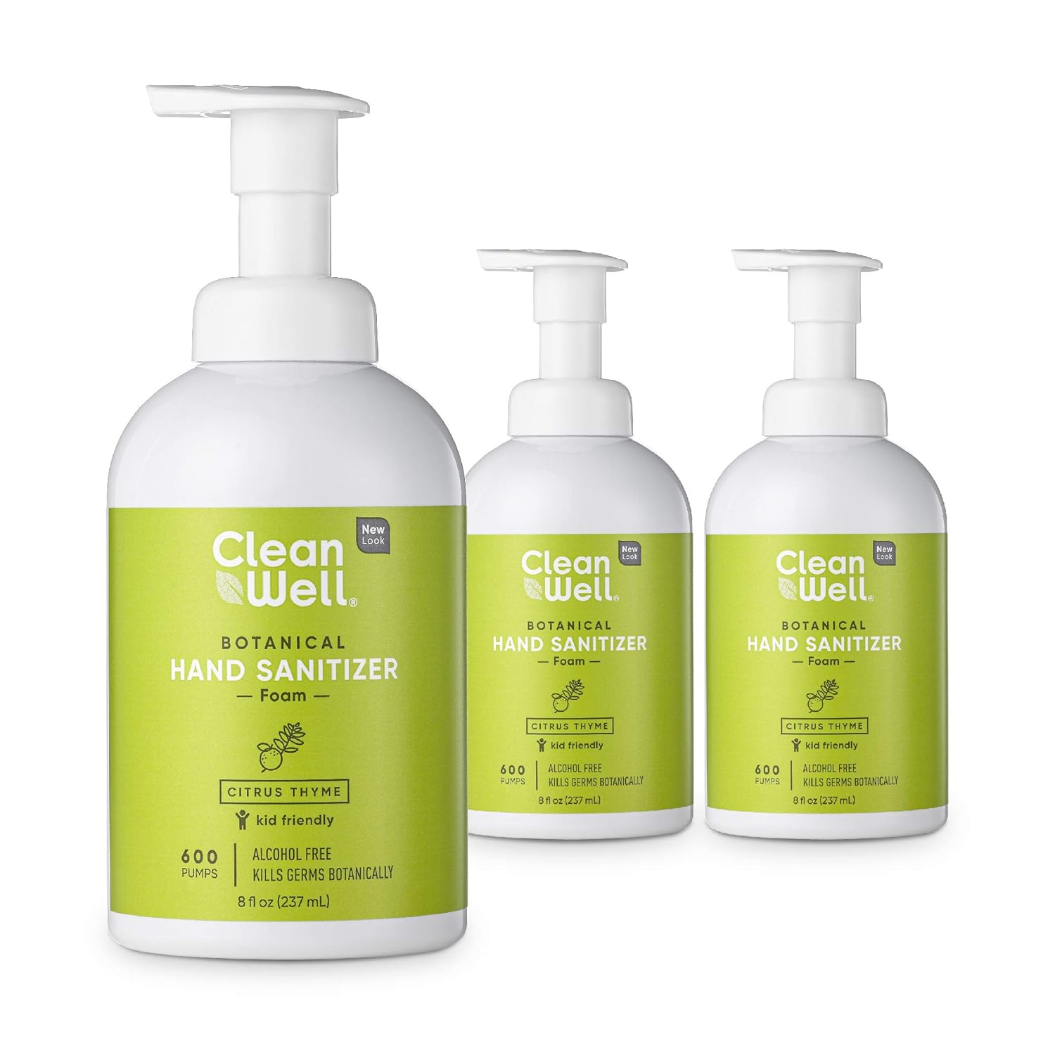Amazon.com: CleanWell Botanical Hand Sanitizer Foam, Citrus Thyme, 8 fl ...