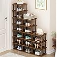 Amazon.com: AFOORD Vertical Shoe Rack-Tall Narrow Shoe Rack Organizer ...