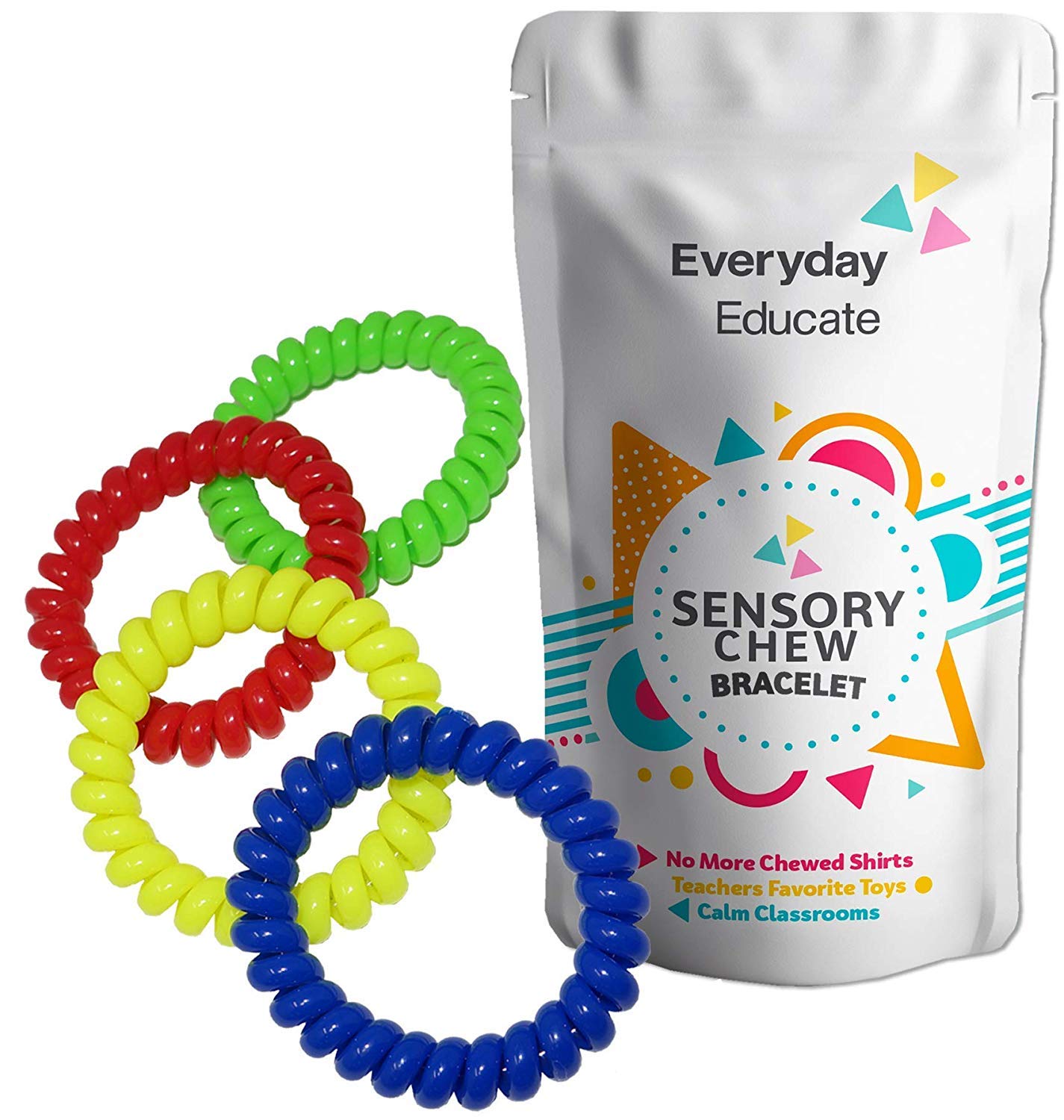 Amazon.com: Chew Necklace Sensory Jewelry - Fun Sensory Motor Aid ...