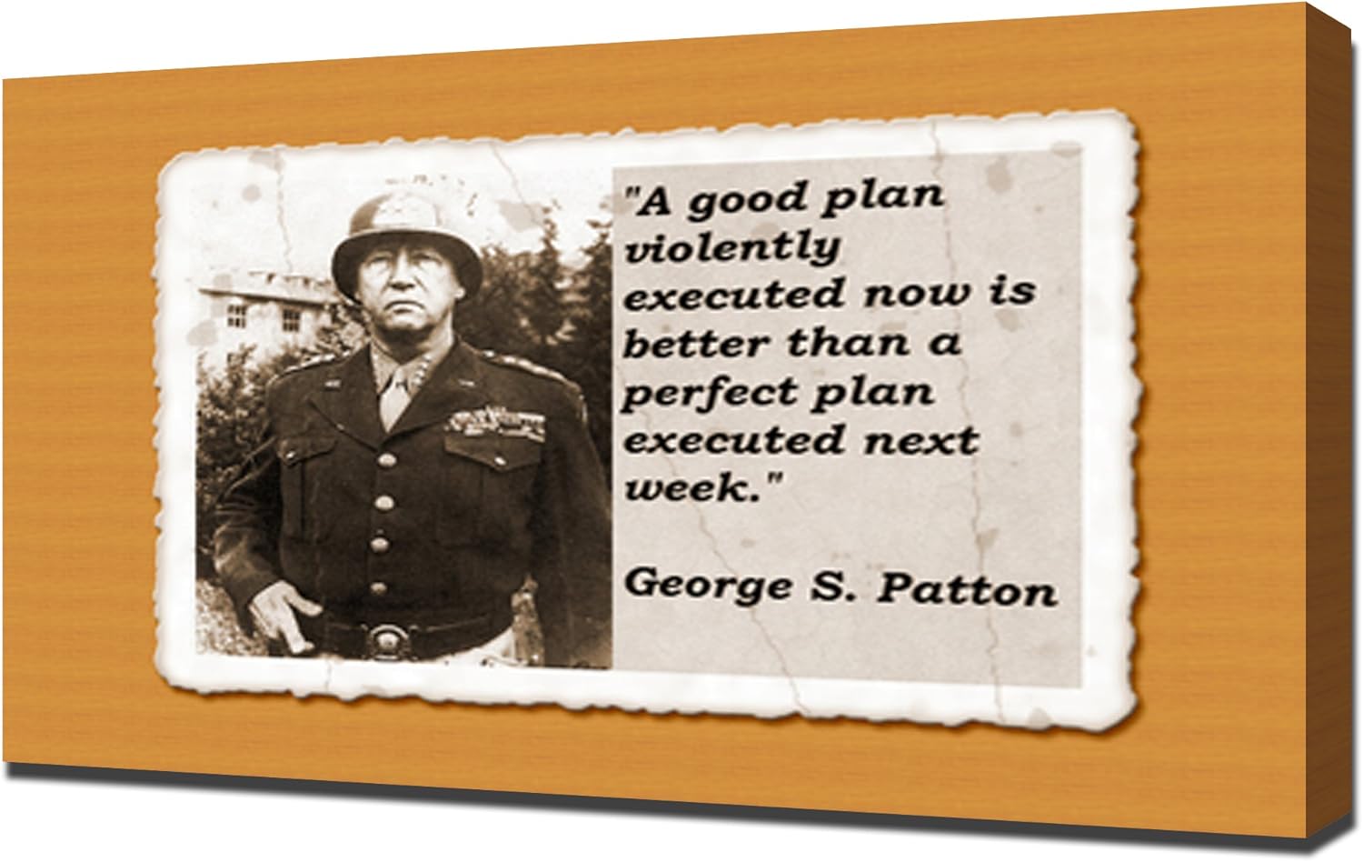 Amazon.com: George S. Patton Quotes 1 - Canvas Art Print: Posters & Prints