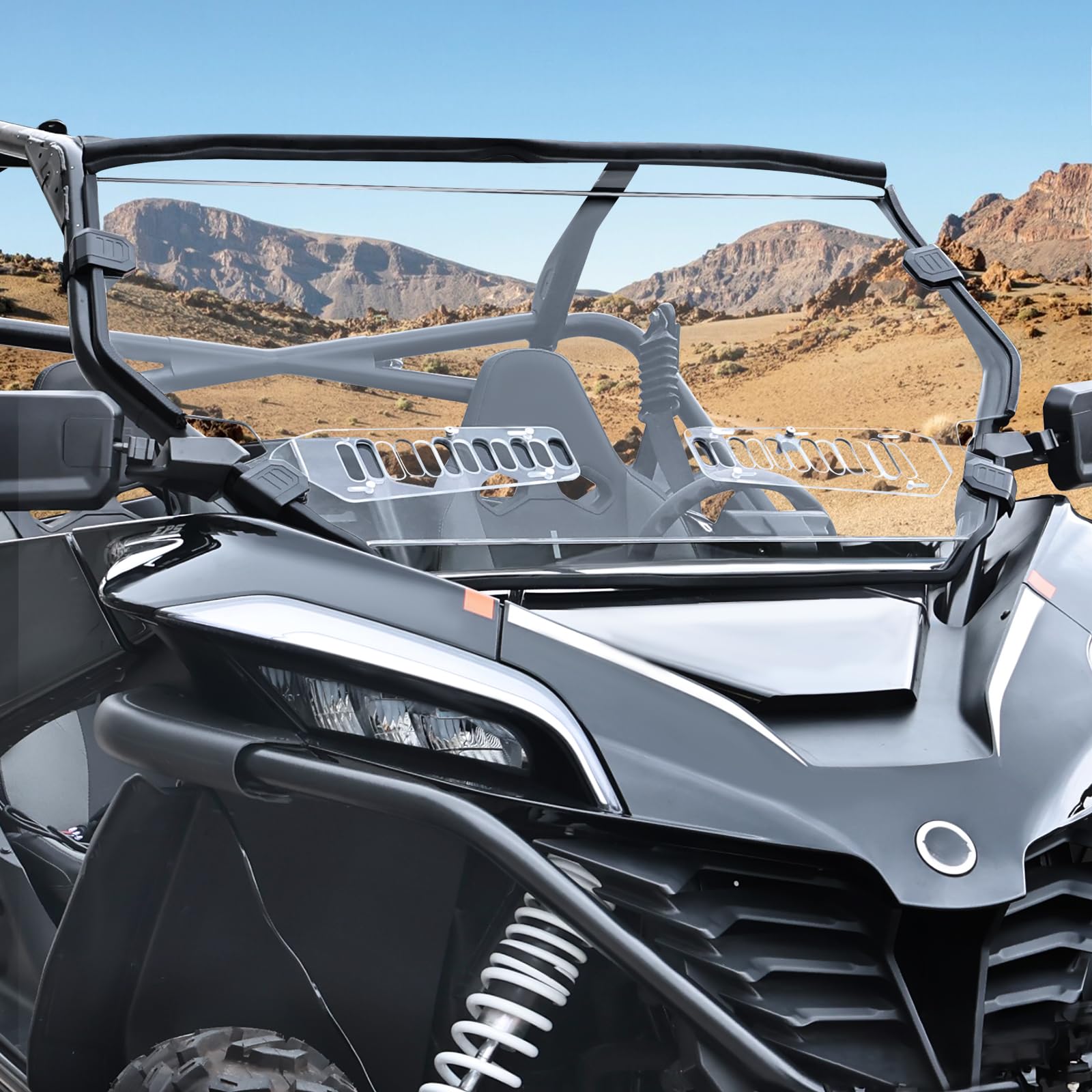 SKYJDM Front Vented Clear Windshield Compatible with CFMOTO ZFORCE 950 ...