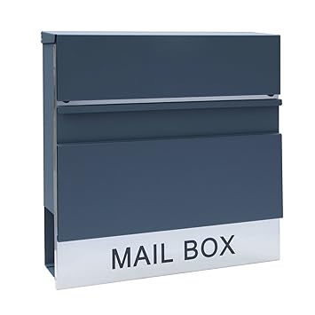 LZQ New Type Timeless Wall Design Stainless Steel Letter Box Mail Box ...