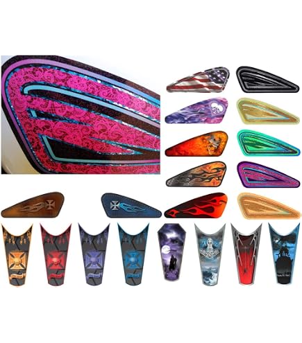 Harley Davidson Sticker Aluminum | Gas Tank Dash Console Insert 87-07 ...
