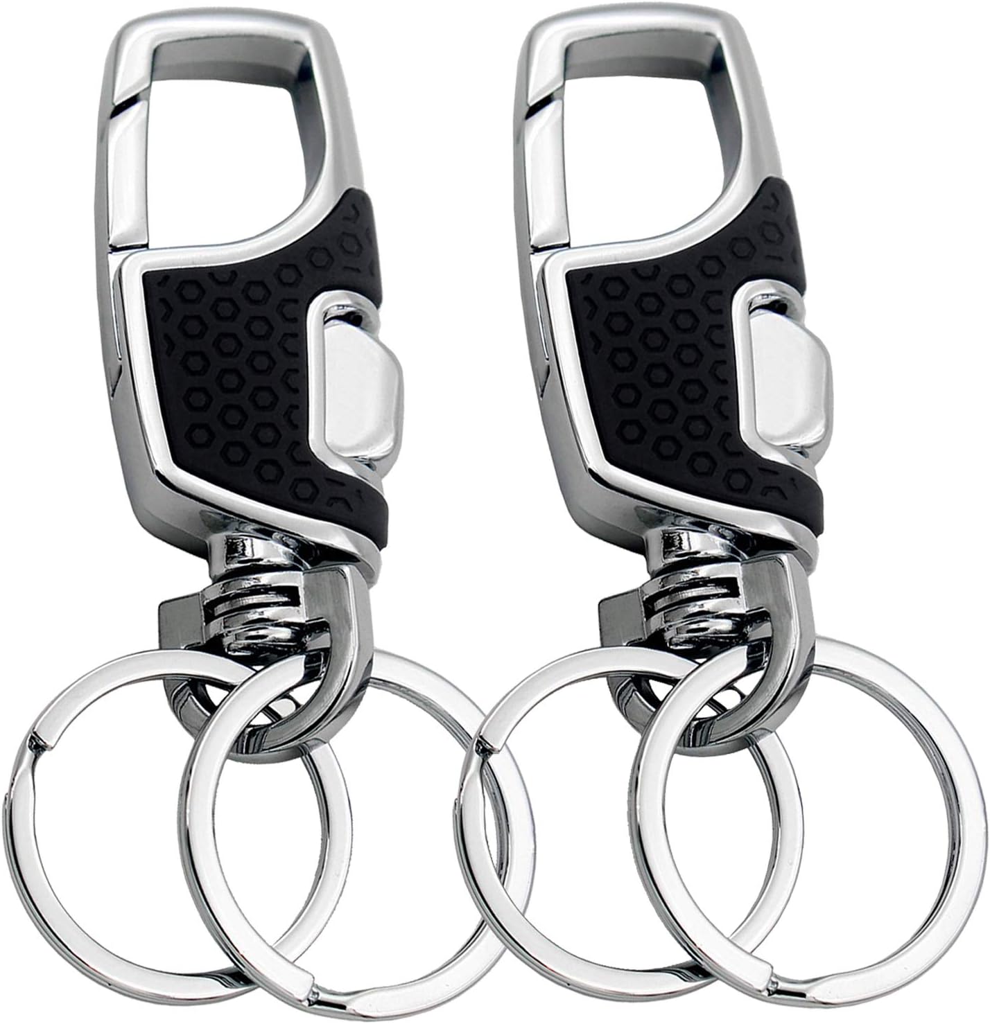 Amazon.com: Key Chain Hotetey KeyChain with 2 Key Rings Heavy Duty Key ...