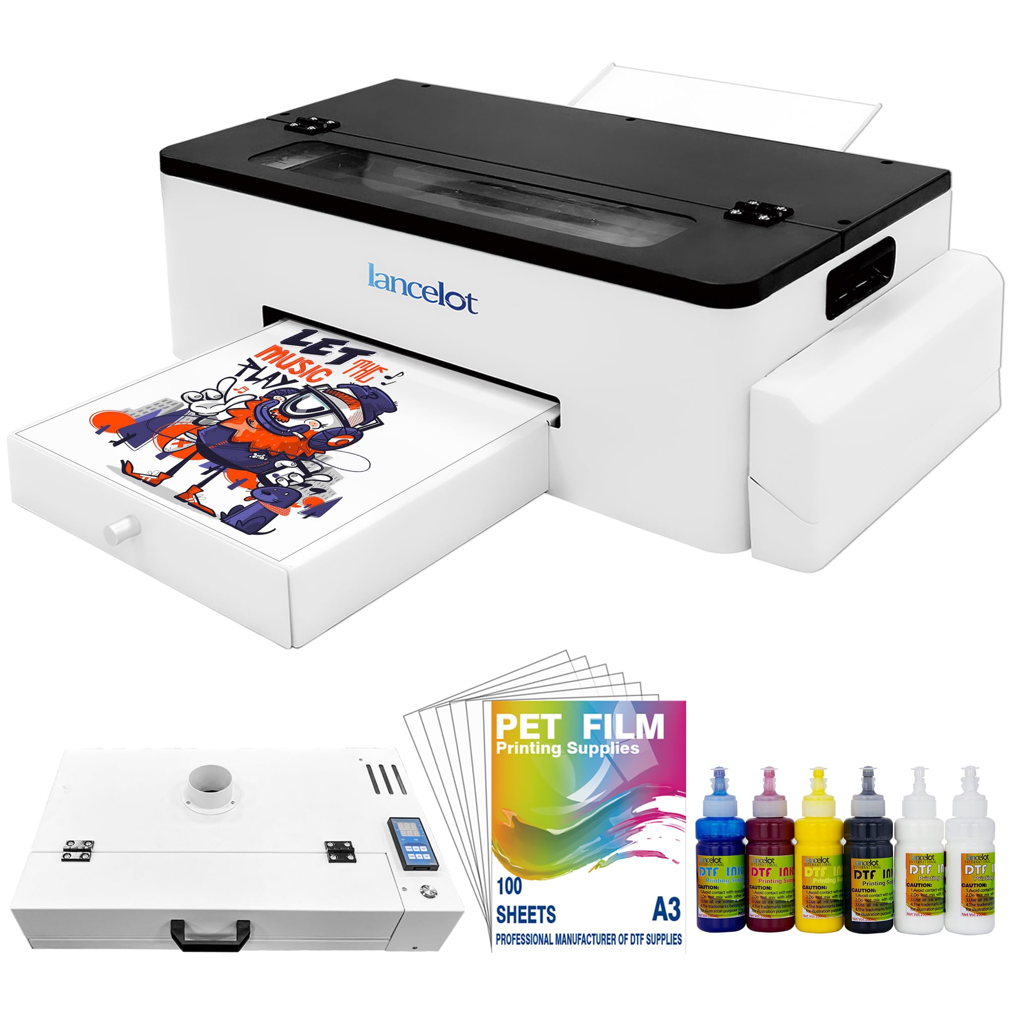 Mua A3 l1800 DTF Printer Transfer Machine with Roll Feeder, White Ink ...