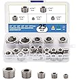 Amazon.com: Ailbiuko 25Pcs 304 Stainless Steel Pipe Plug Fittings Assortment Kit,5 Sizes 1/8" 1/ ...