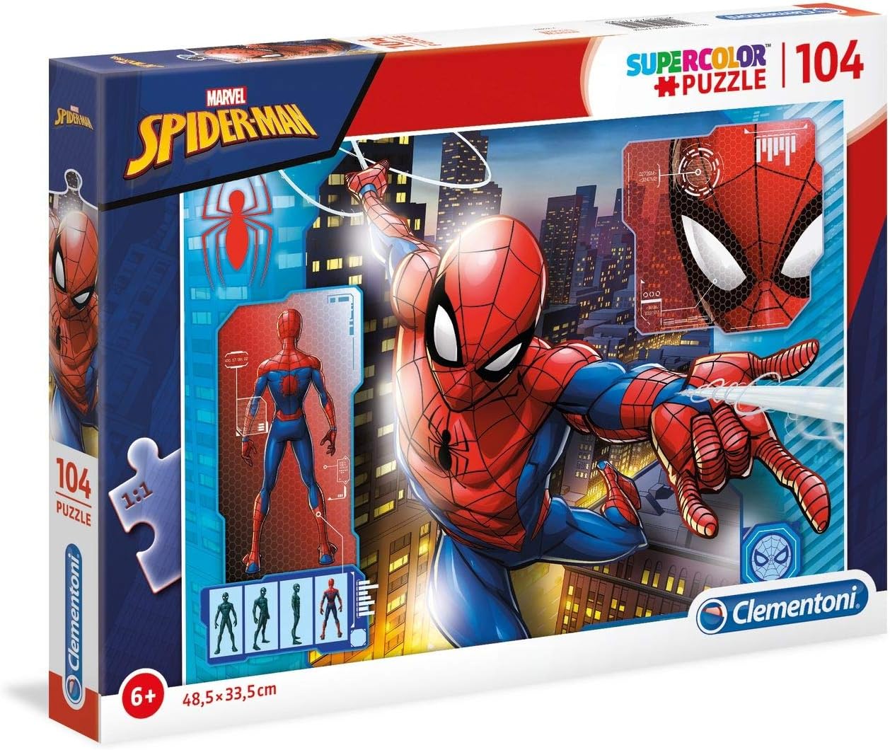 Amazon.com: Clementoni 27118 Spiderman 27118-Supercolor Puzzle-Spider ...