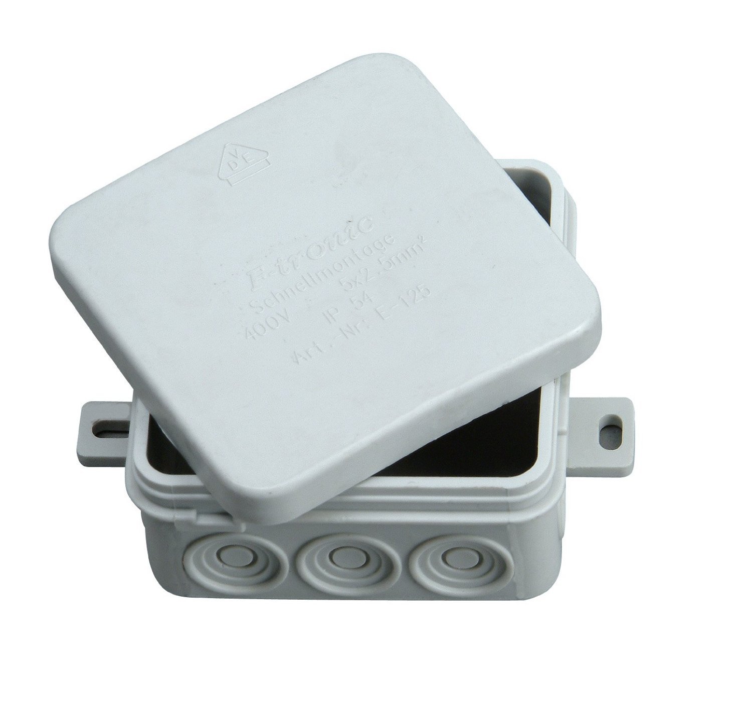 F-TRONIC Junction Box IP 54 100 x 100 x 40 mm: Amazon.co.uk: DIY & Tools