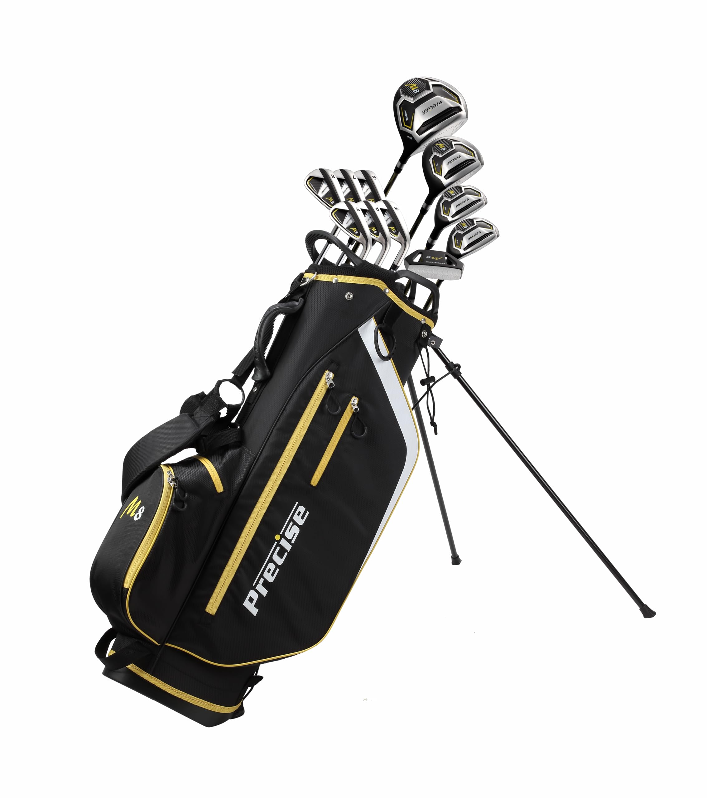 Precise 17-Piece Men’s Golf Clubs Full Set Right Handed – Driver ...