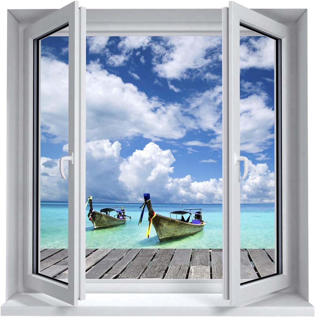 Sticker 3D Effect |Wall Decal Rest at The se – Wall Paper Decoration ...