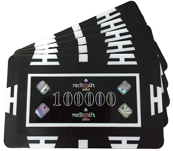 100,000 Value Redtooth Poker Chip Plaques: Amazon.co.uk: Toys & Games