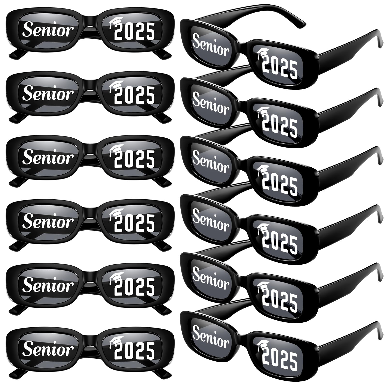 Xuhal 12 Pcs 2025 Graduation Sunglasses Class of 2025 Eyeglasses ...