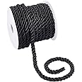 Amazon.com: PH PandaHall 8mm Twisted Cord, Black Decorative Rope 3 ...