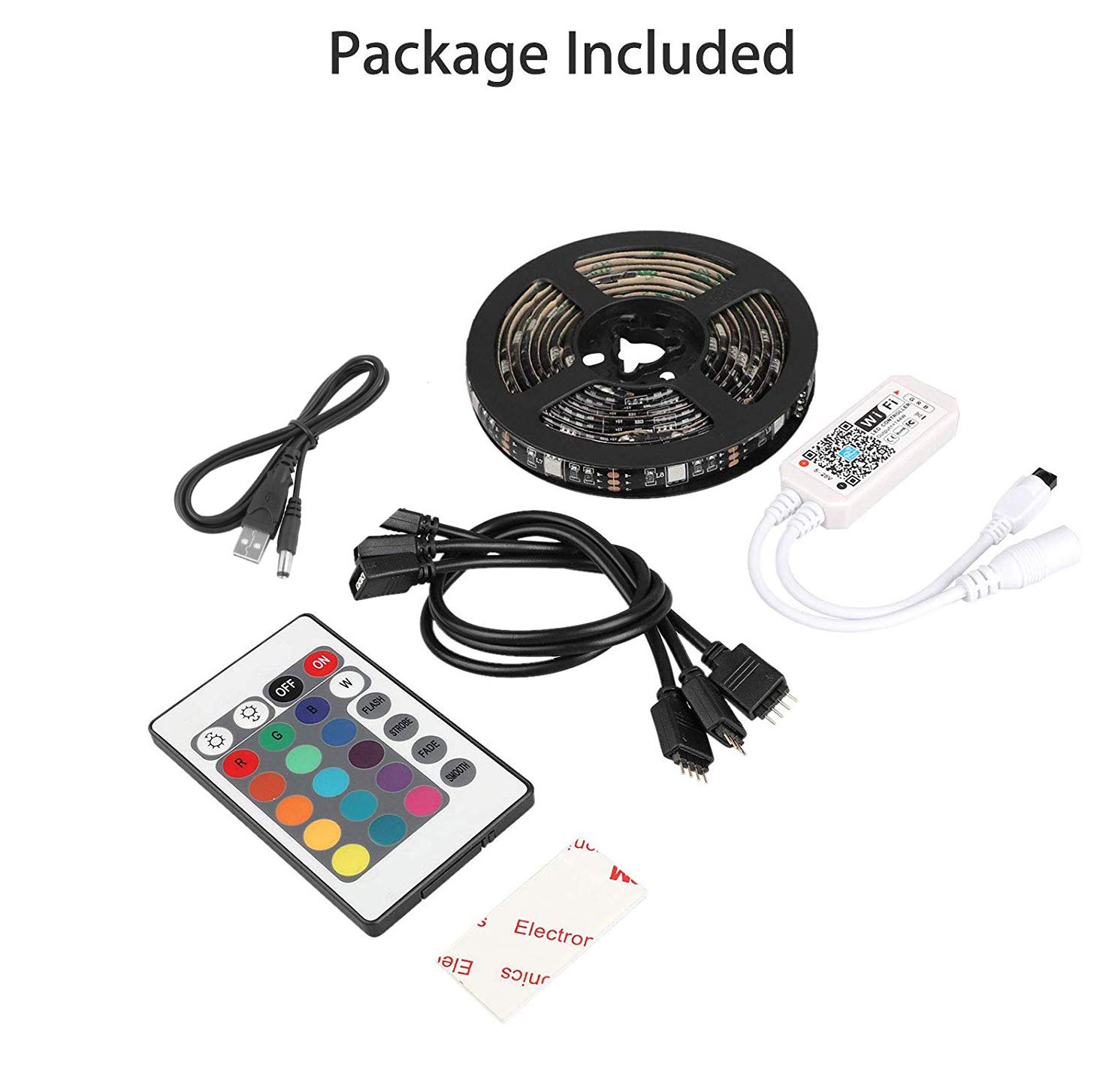 Strisce LED 4 x 50cm Striscia LED a LED WiFi RGB App Smart Control TV ...