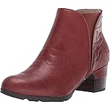 Amazon.com | Jambu Womens Samantha Boots Ankle Mid Heel 2-3" - Black ...