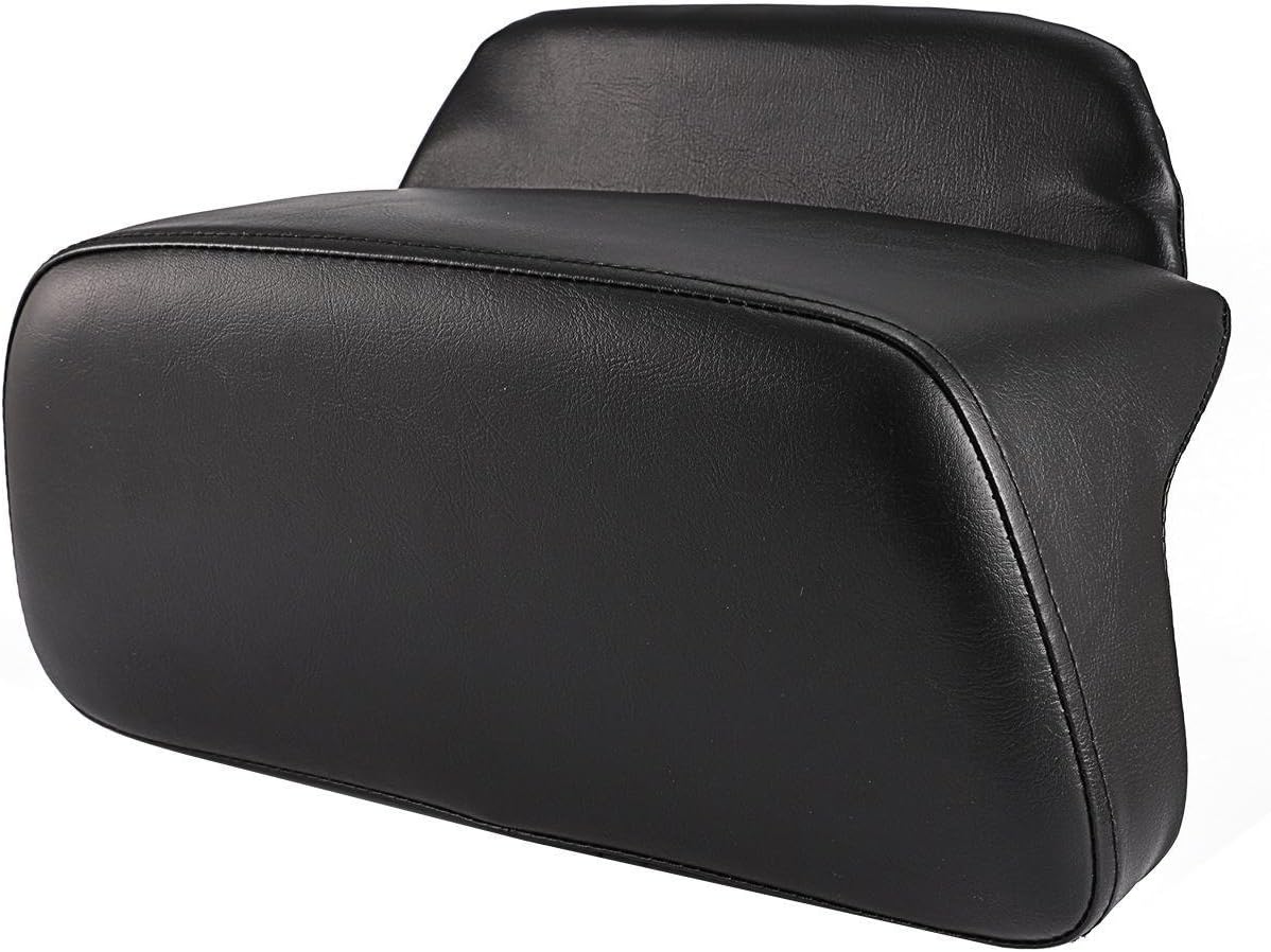 INNOGLOW Motorcycle Rear Backrest Pad Vivid/Glossy PU Leather Chopped ...