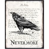 Amazon.com: The Raven Wall Art & Decor - Nevermore - Edgar Allan Poe ...