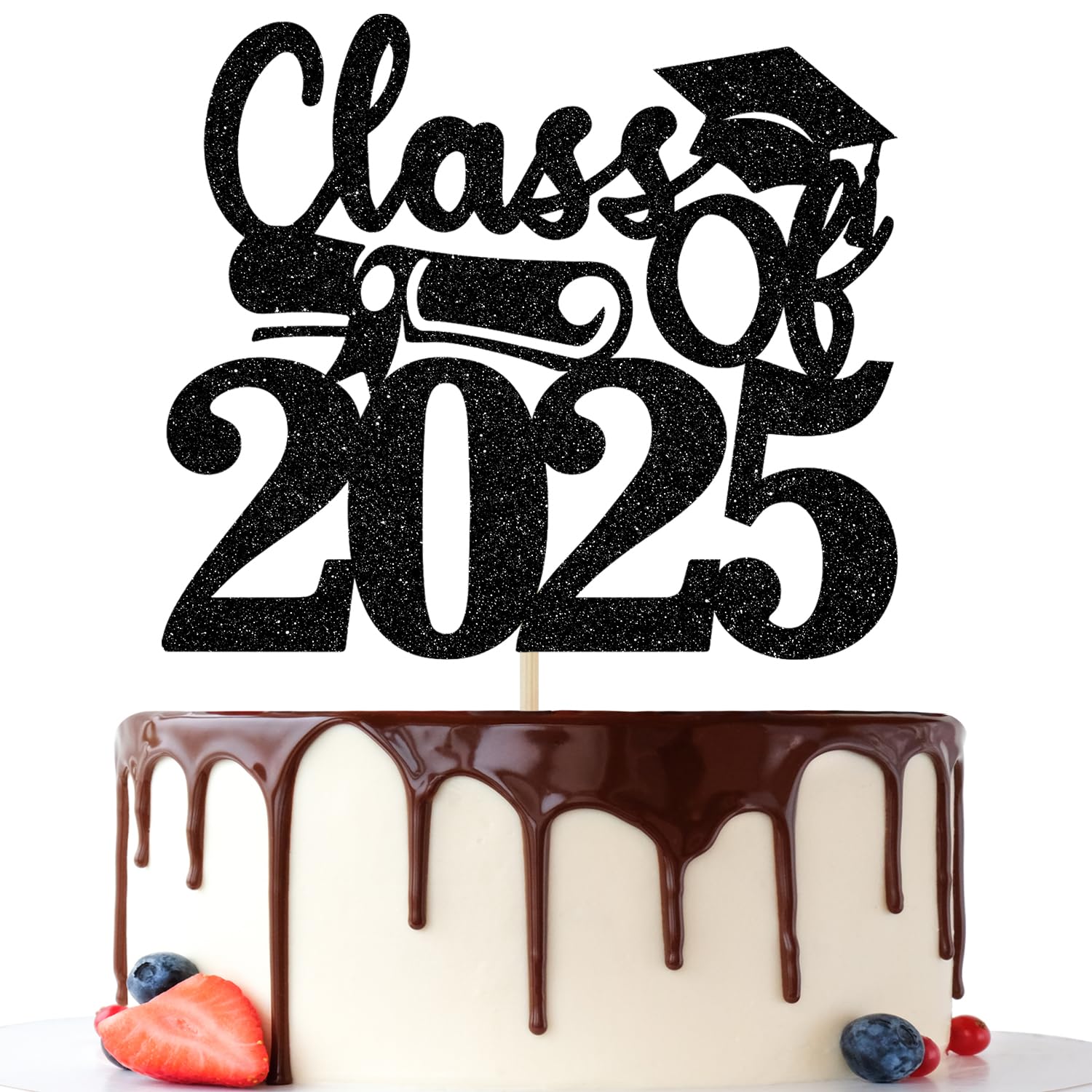 Class of 2025 Cake Topper, 2025 Congrats Grad Party Decoration Supplies ...