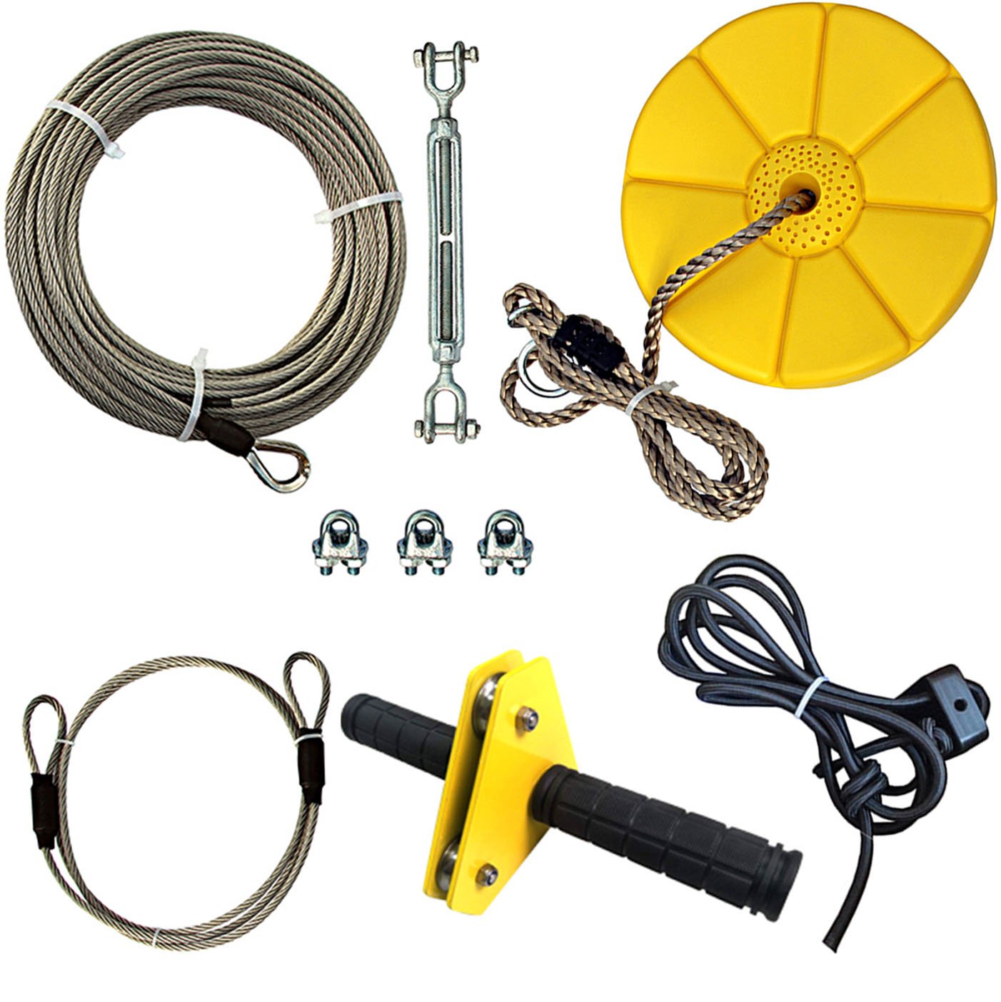 Bungee Zipline Pulley Brakes