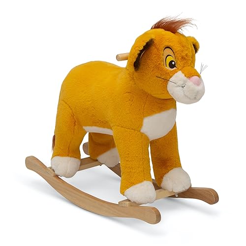 The Lion King Simba Plush Rocker by Delta Children Wooden Ride On ...