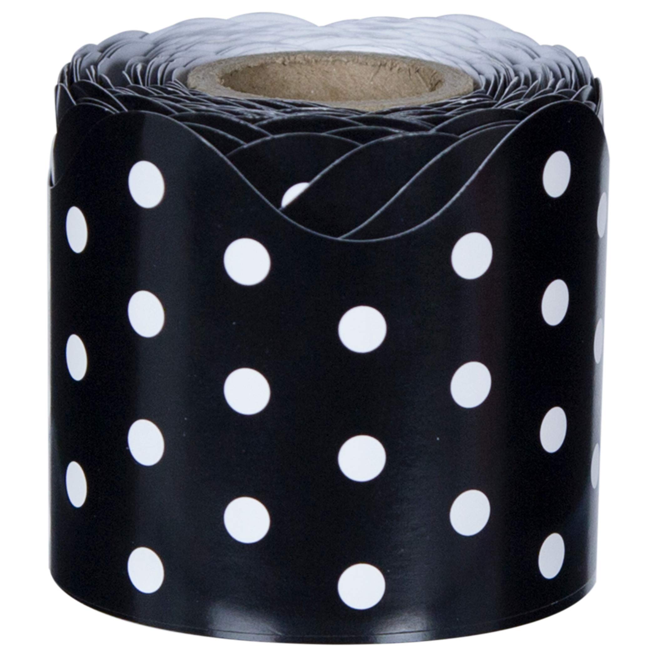 Mua Carson Dellosa 36 Ft Scalloped Black and White Polka Dot Bulletin ...