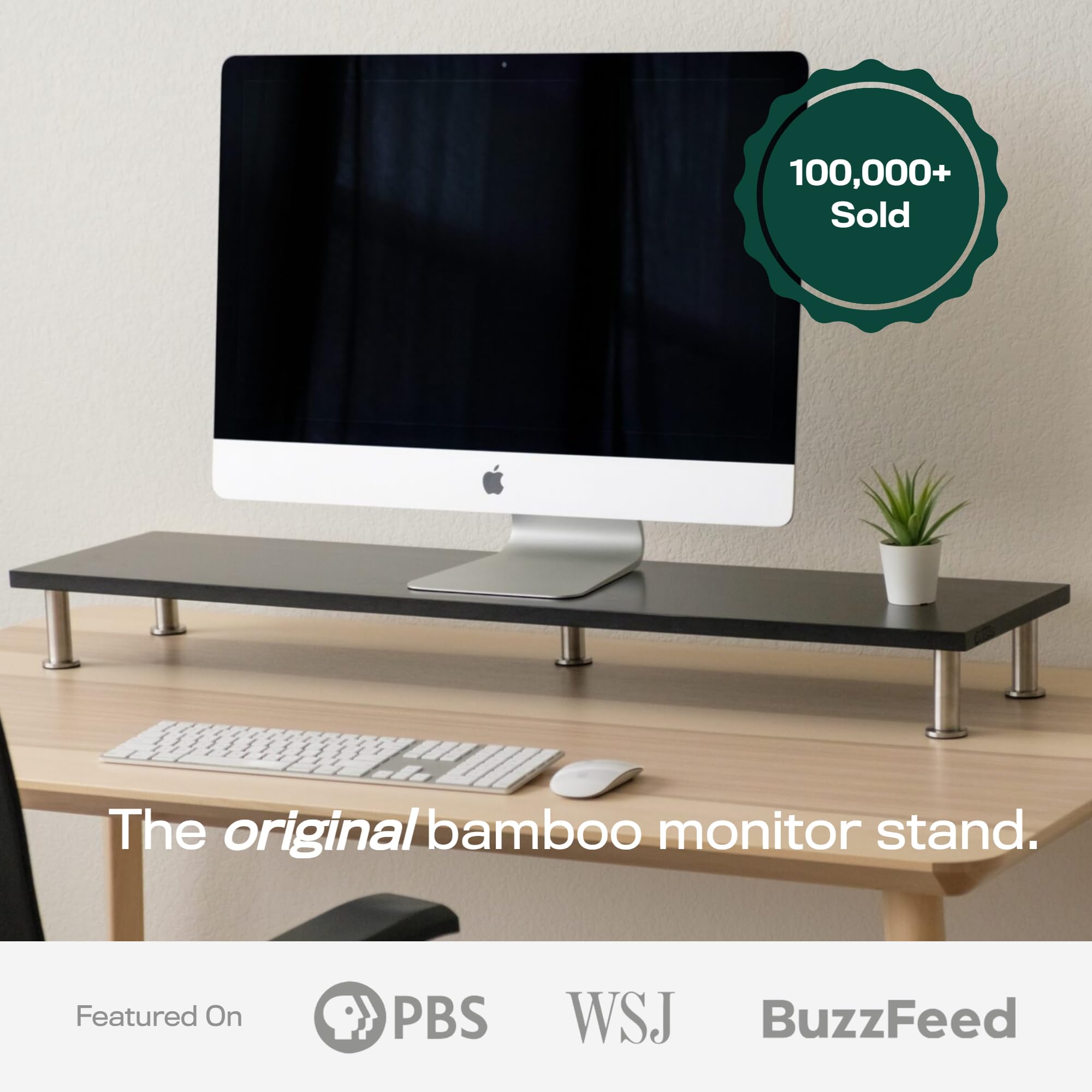 Mua The Original Bamboo Dual Monitor Stand (As Seen On PBS) - 42 Inch ...