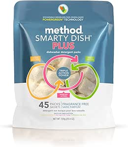 Amazon.com: Method Smarty Dish Plus Dishwasher Detergent Packs ...