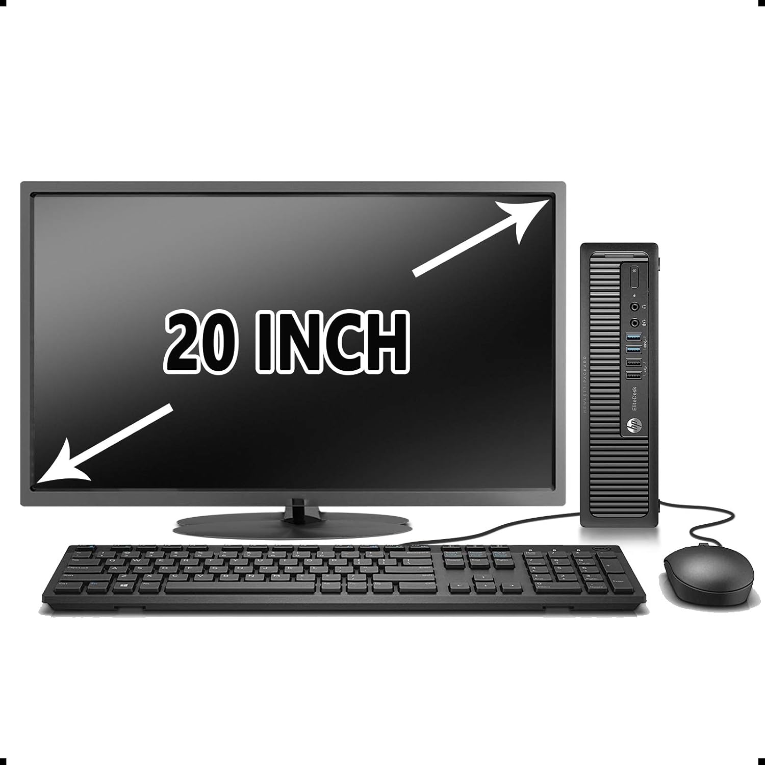 Amazon.com: HP EliteDesk 800 G1 USFF Desktop PC Computer Package, Intel ...