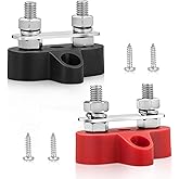 Amazon.com: RED WOLF 12V 150A Power Distribution Block 5/16" Single Stud Busbar M8 Terminal Bus ...