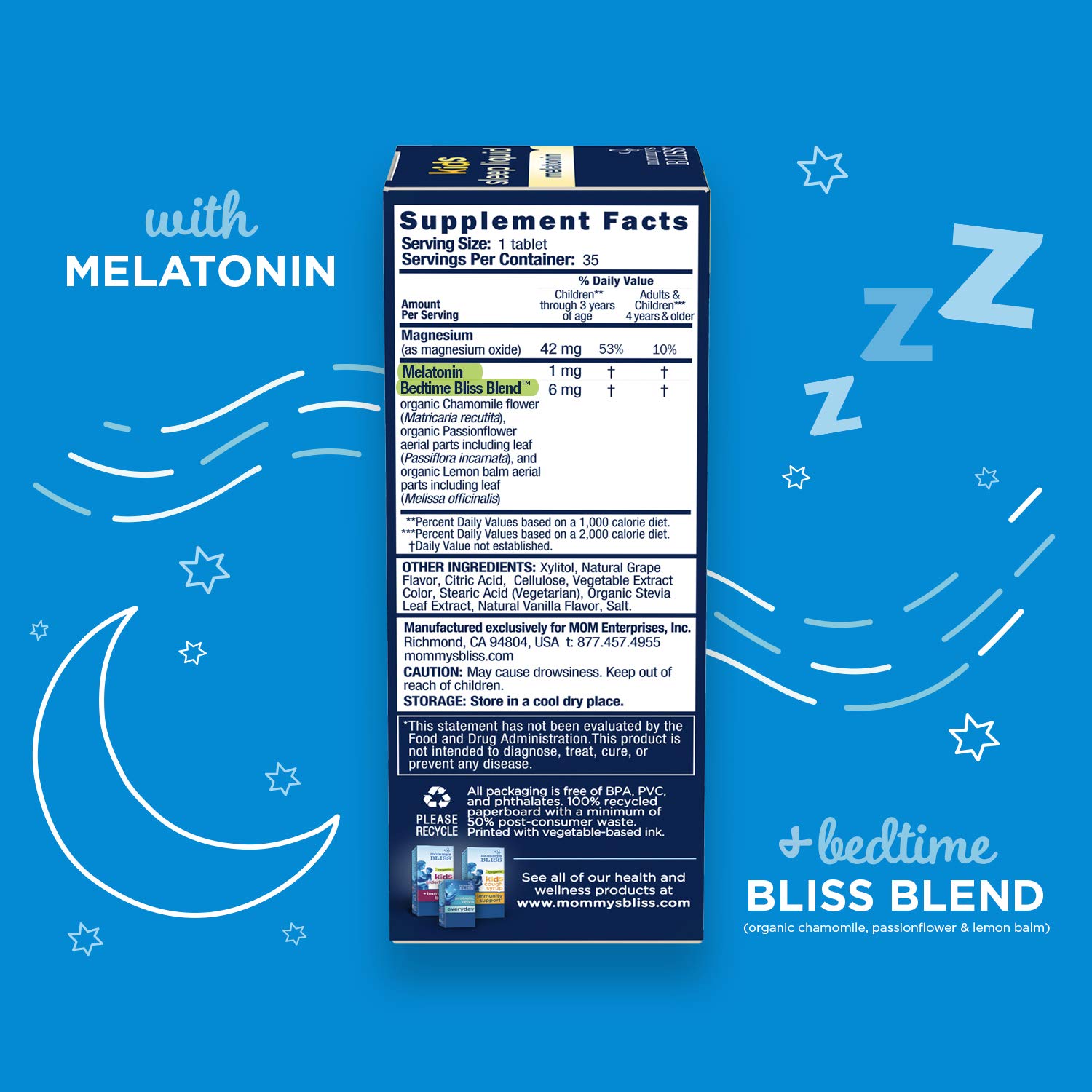 Mua Kids Sleep Chewable Tablets, Contains Melatonin, Magnesium ...
