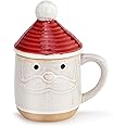 Amazon.com | DEMDACO Friendly White Santa with Red Lid 12 ounce ...
