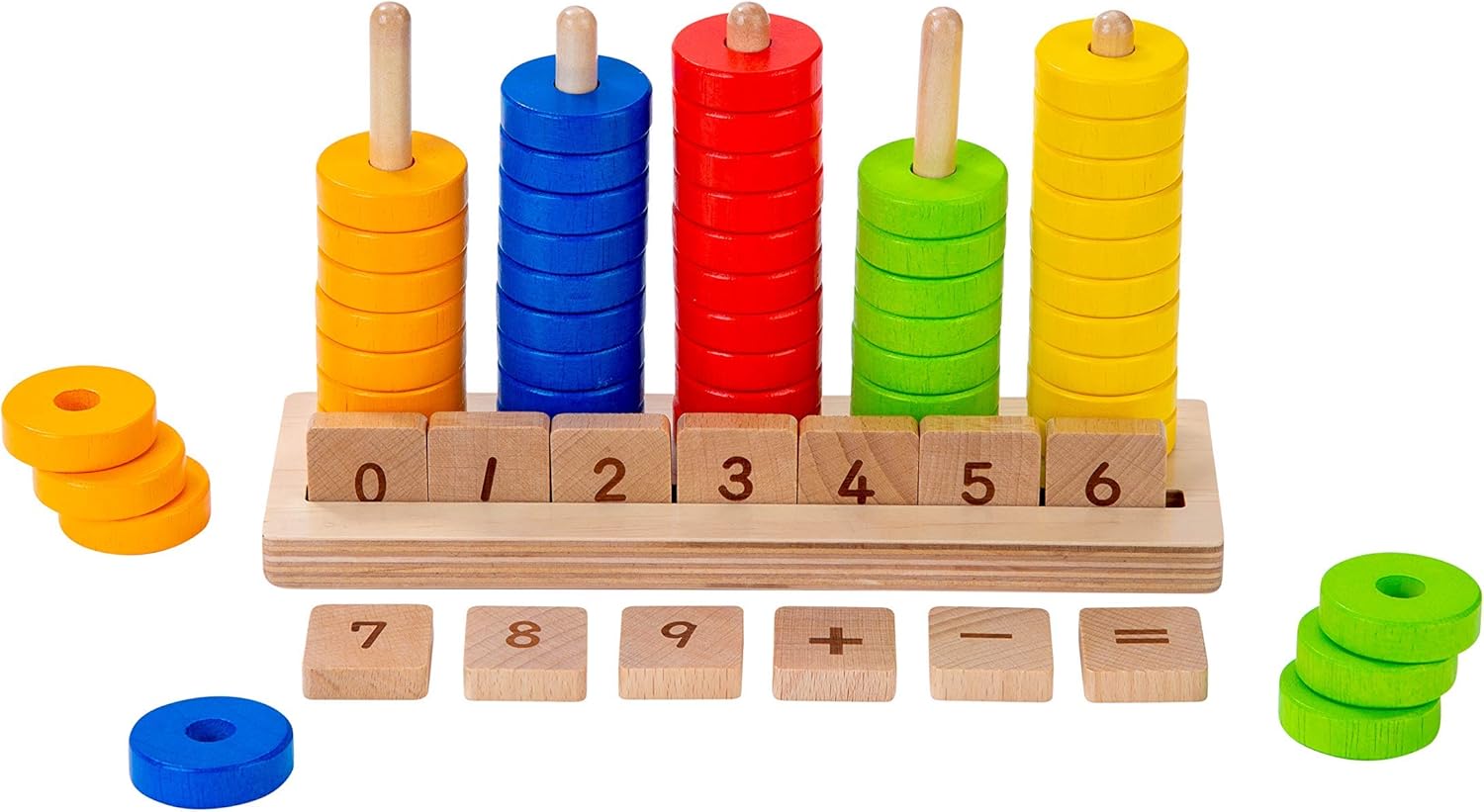 Engelhart Colorful wooden vertical abacus fun math learning for ...