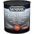 Minwax Water Based Oil-Modified Polyurethane, Warm Gloss, Clear, 1 ...