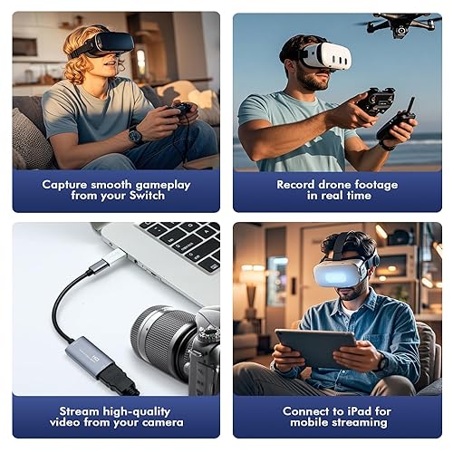 HDMI To USB C Capture Guermok Video Capture Card - USB 3.0 HDMI To USB ...