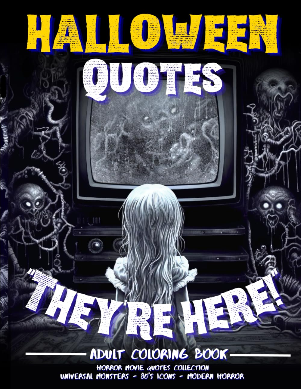Mua Halloween Quotes Adult Coloring Book: Horror Movie Quotes ...
