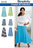 Amazon.com: Simplicity Pattern 4188 Misses Skirts with Length ...