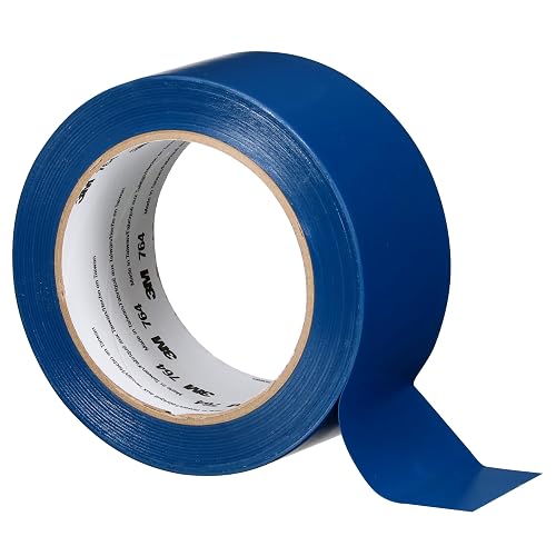 3M Vinyl Tape 764, General Purpose, 2 in x 36 yd, Blue, 1 Roll, Light ...